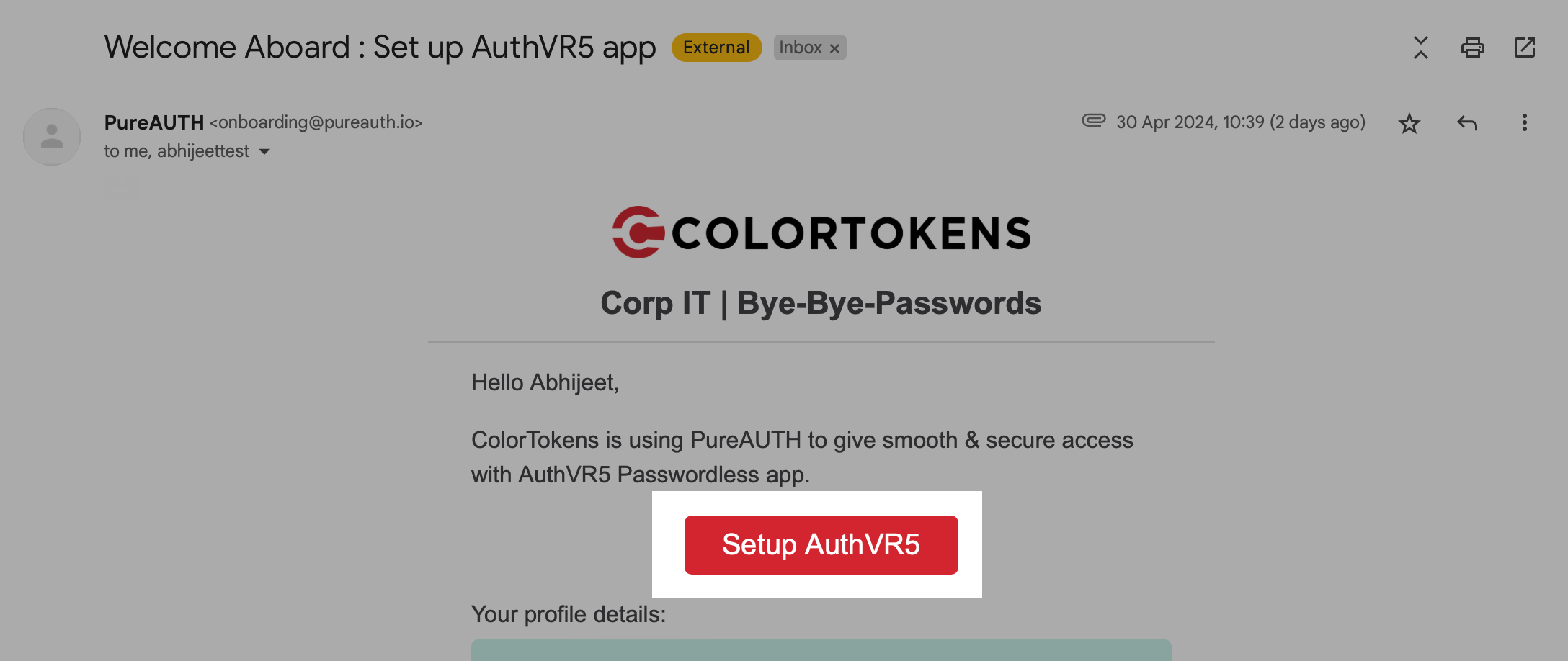 AuthVR5 Interactive User Guide